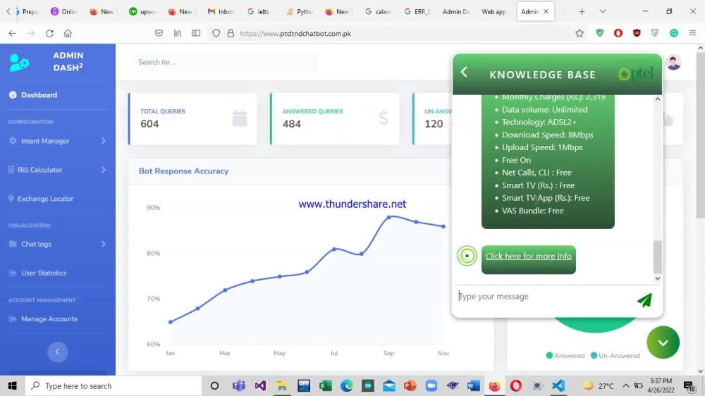 An amazing AI chatbot for your Business Services | Upwork