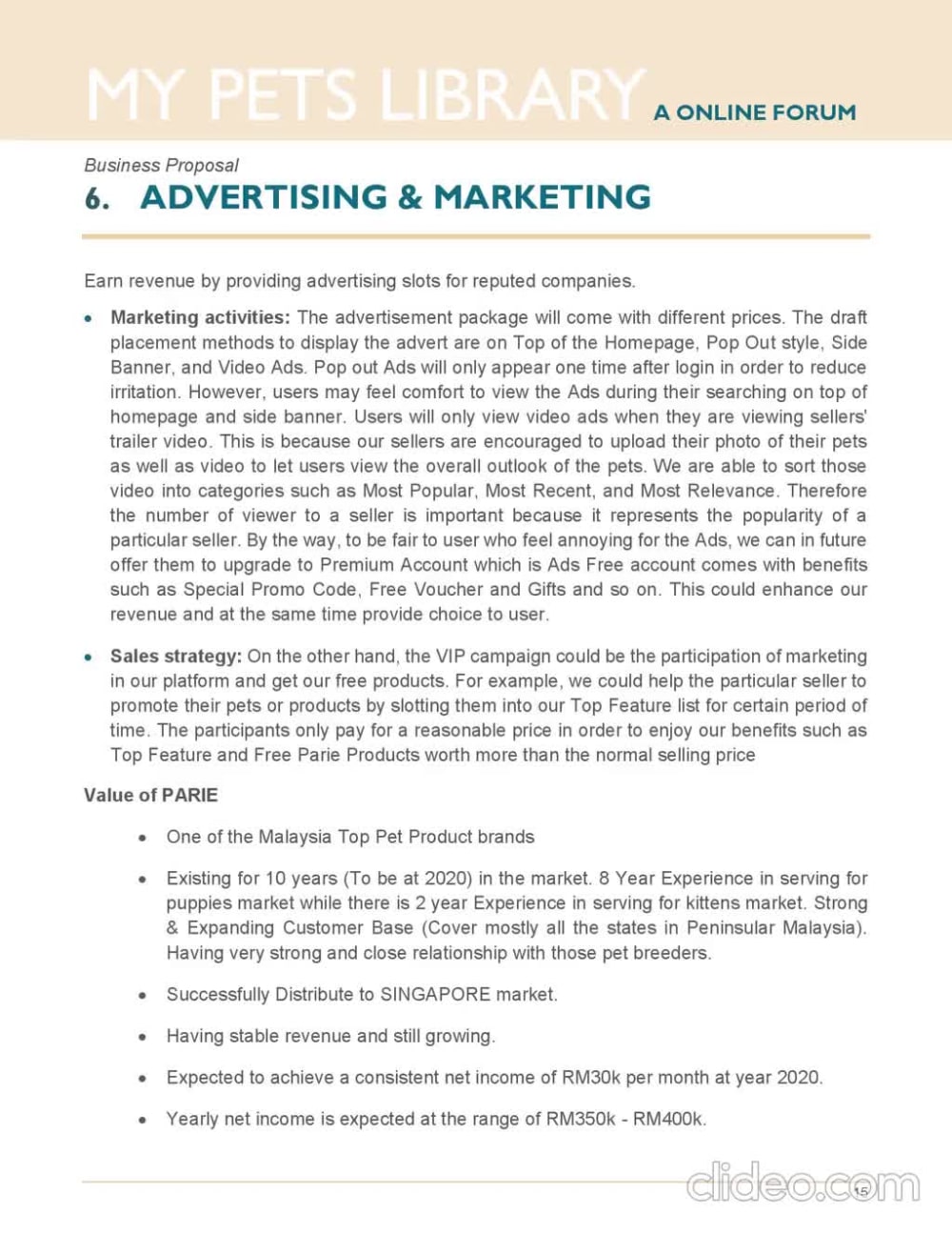 A detailed Business Proposal with Business Strategies | Upwork