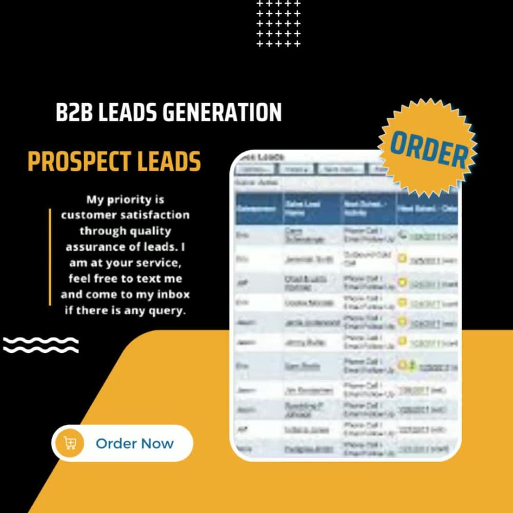 Organic and verified leads/list for your business | Upwork