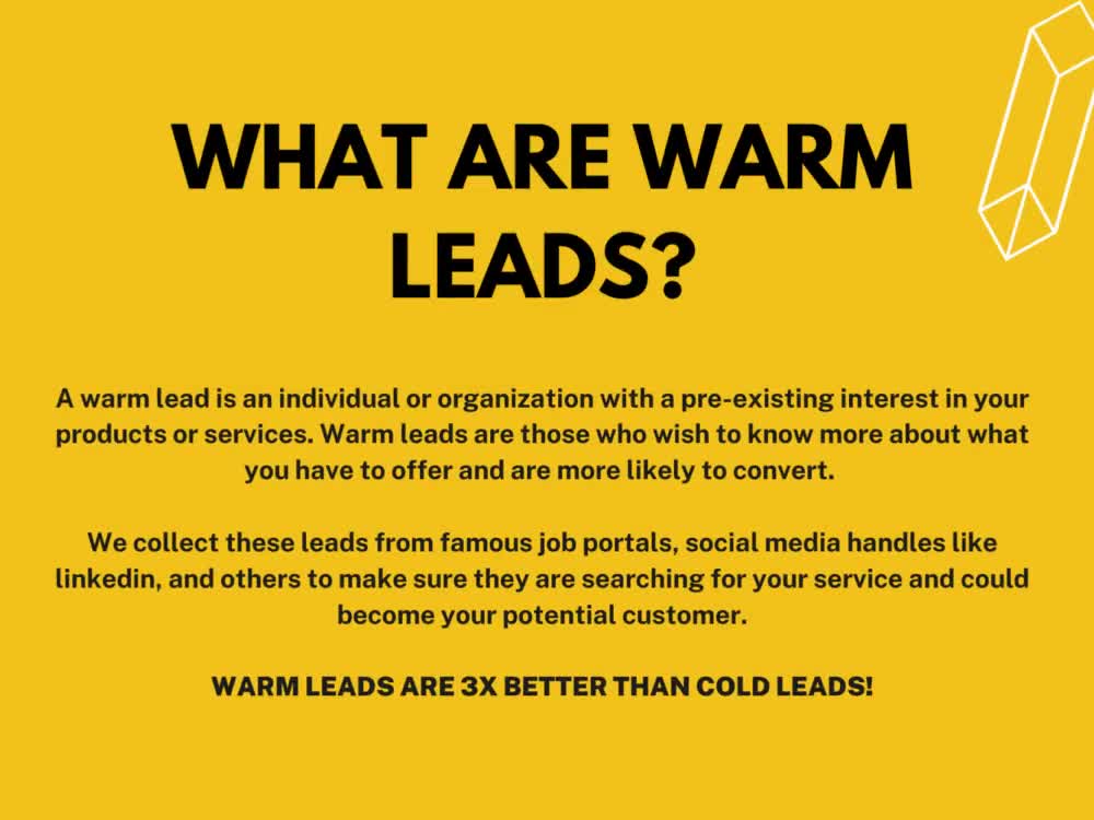 Warm B2b Leads, Prospect Lead List for Your Business | Upwork