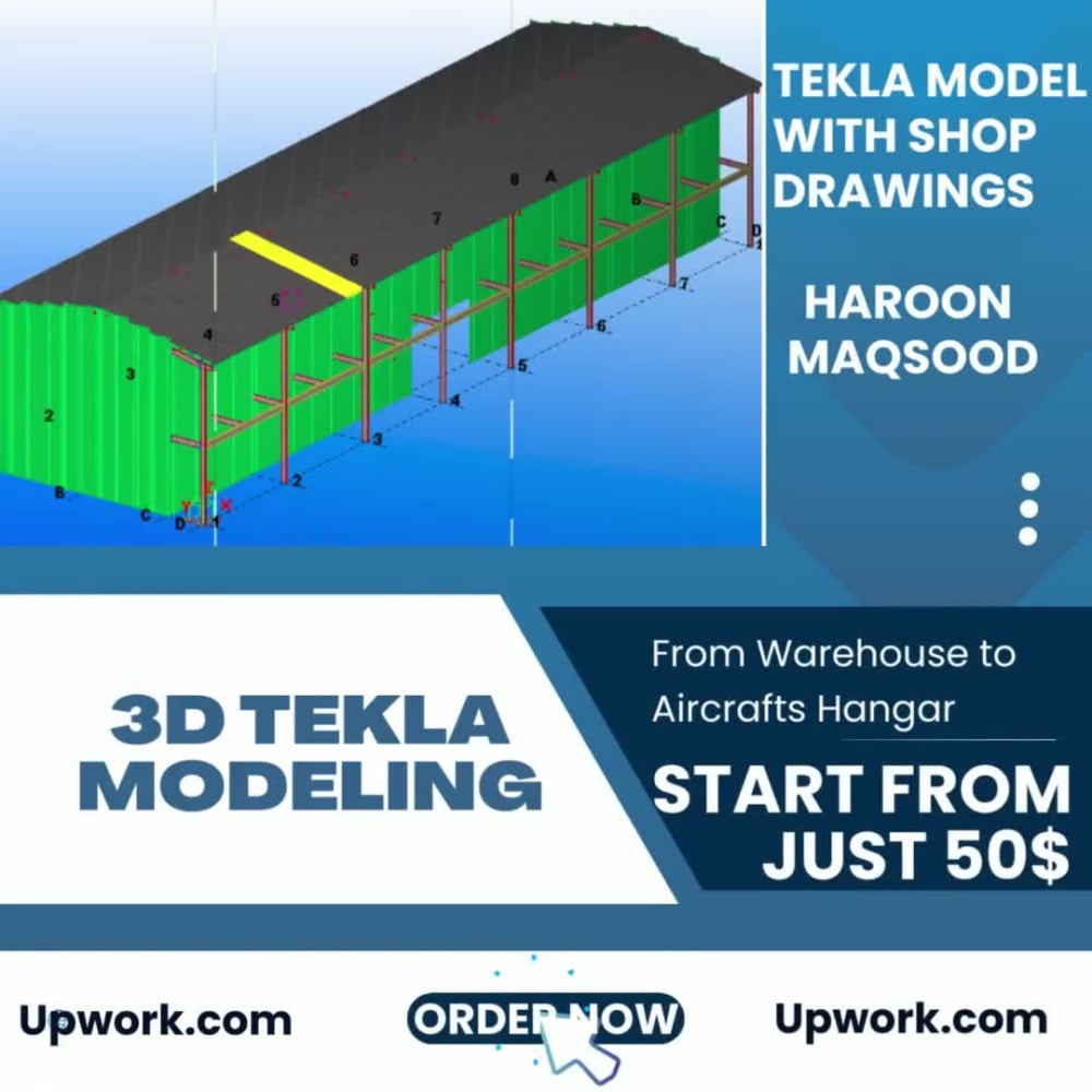 Steel structure shop drawings using Tekla Structures | Upwork Steel structure shop drawings using Tekla Structures | Upwork