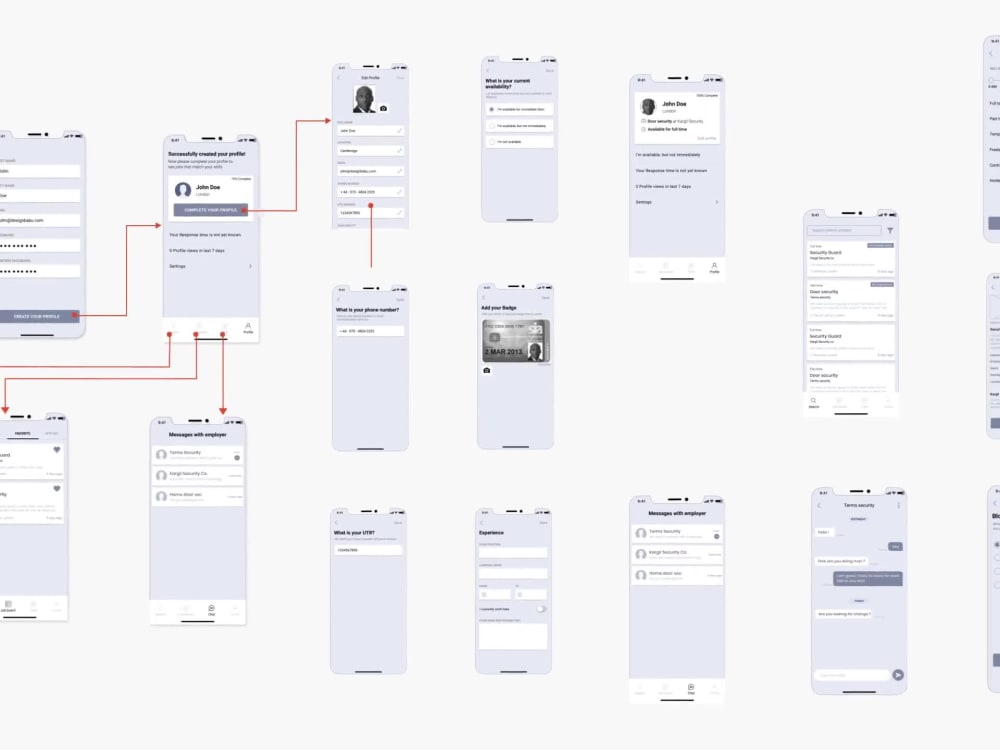 Stunning wireframes for your mobile or web app | Upwork