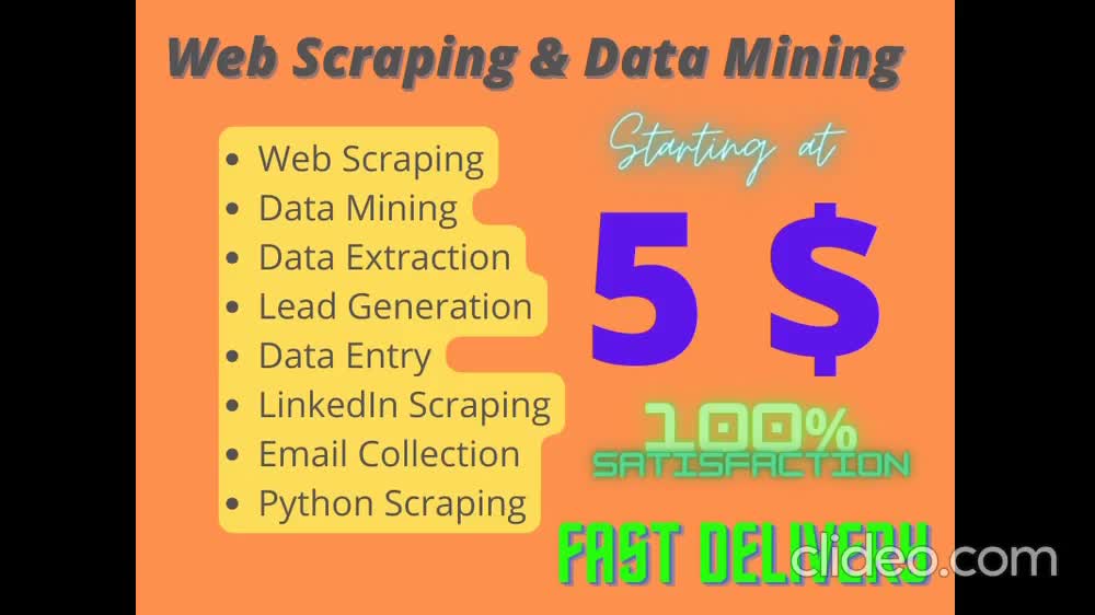 A deliverable that drives web scraping, data mining and lead generation | Upwork