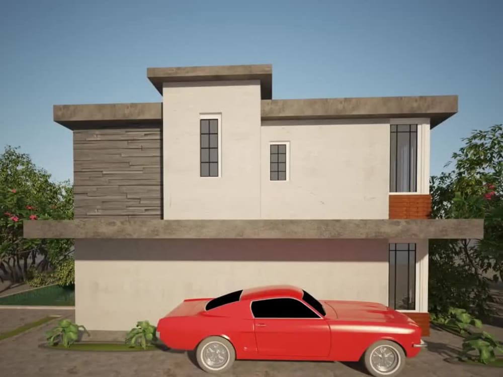 Exterior design for 3 types of villas | Upwork