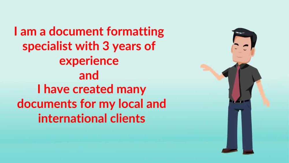 A professionally formatted document based on your needs | Upwork