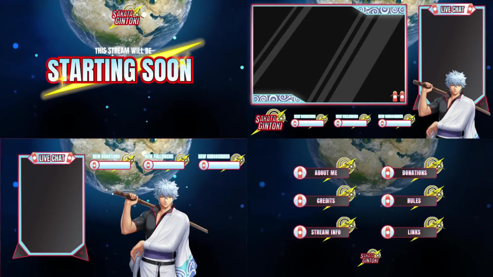 A design vtuber stream overlay or anime twitch youtube | Upwork