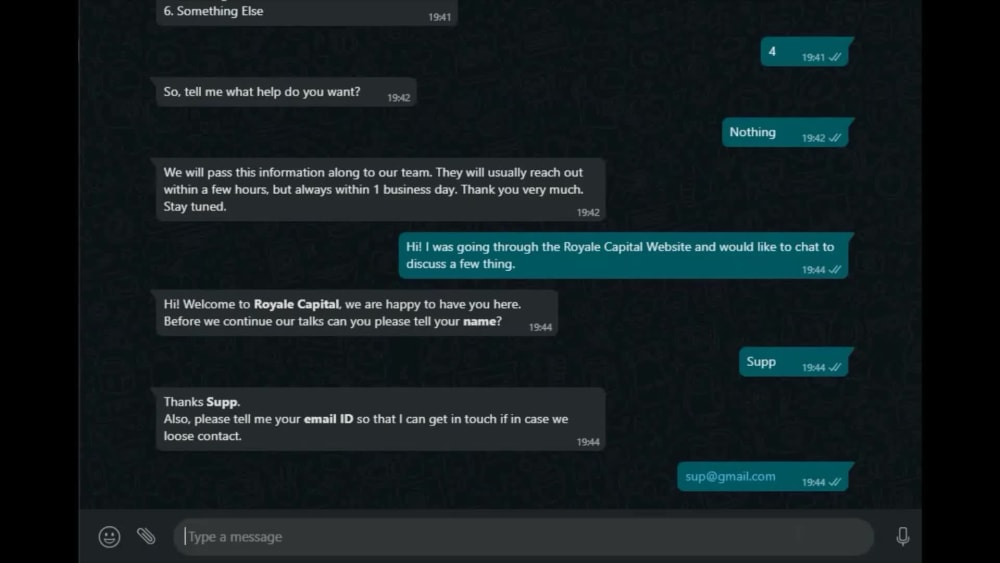 A WhatsApp chatbot with automated replies & integration with database/CRM | Upwork