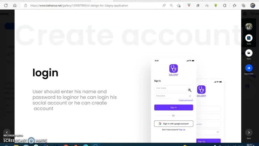 A fantastic ui design for your application | Upwork