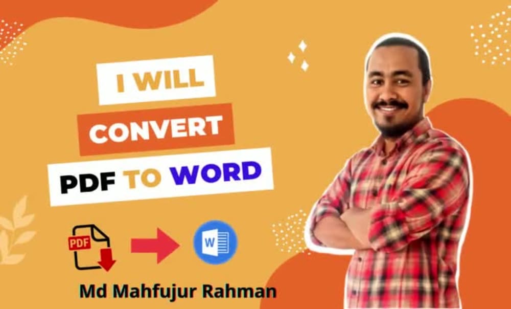 A PDF file Convert into Word | Upwork