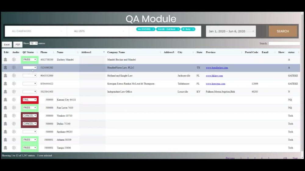 A customized report for ViciDial | Upwork