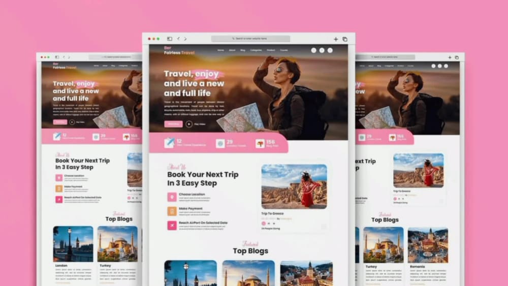 A creative page design for your WordPress website | Upwork