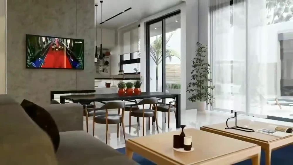 3d rendering, animation of home, studio, office, retail, cafe, gym ...