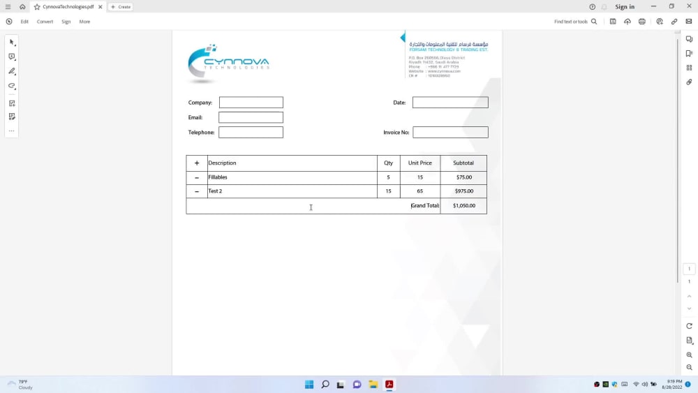 An Interactive Fillable PDF Form with complete Form Validation | Upwork
