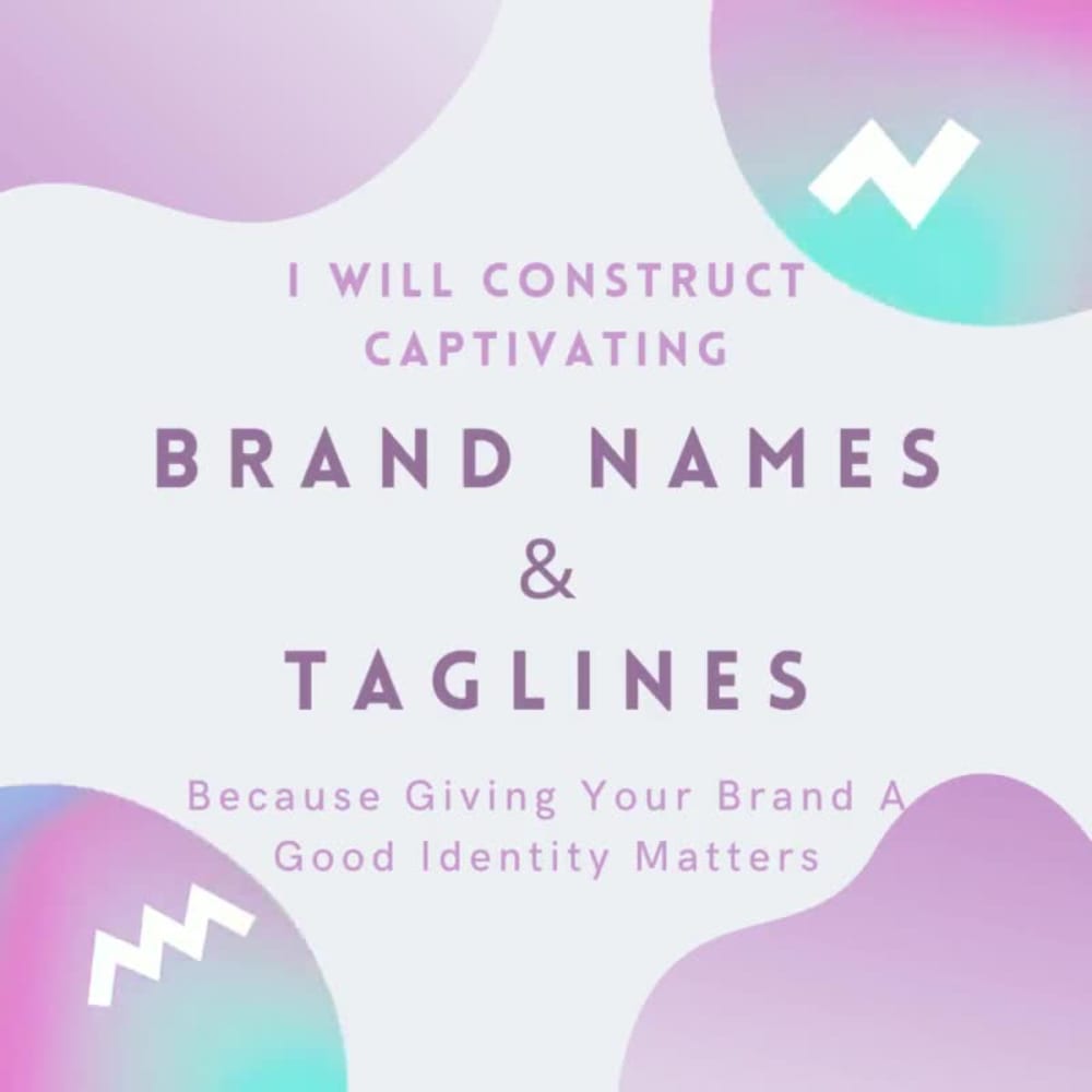 Captivating Names & Slogans for your: Brand/Product/Service/App/Movie ...