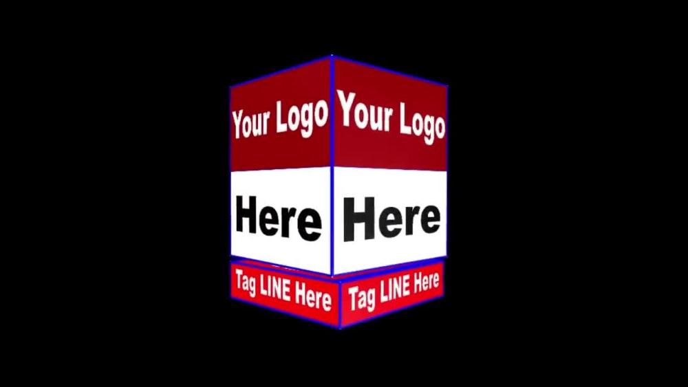 3d rotating text, 3d spinning logo animation video for youtube channel ...