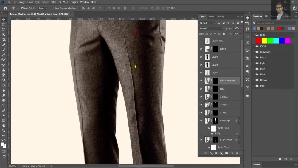 A custom PSD trouser mockup for your business | Upwork