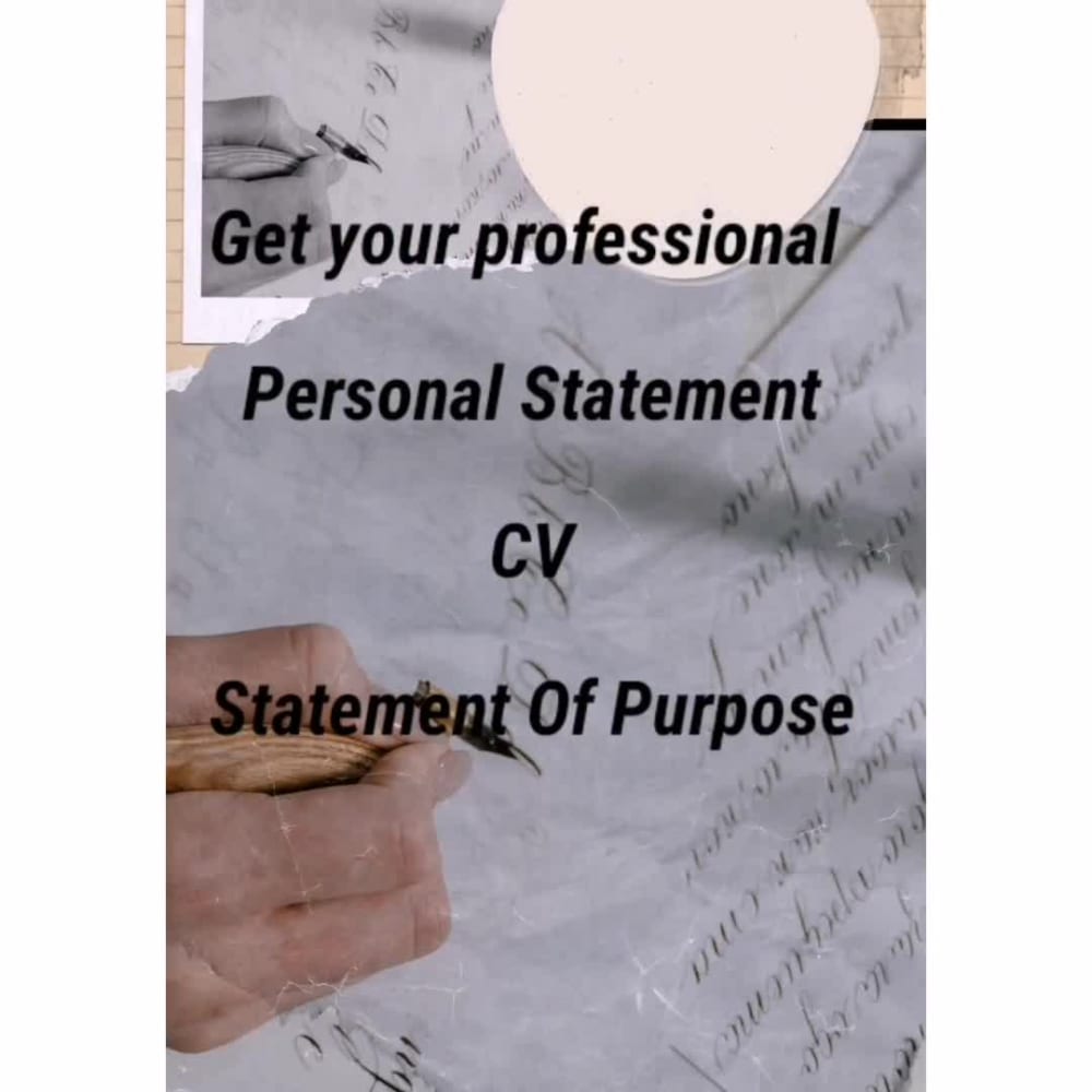 Personal statement, resume / CV and job application for you. | Upwork