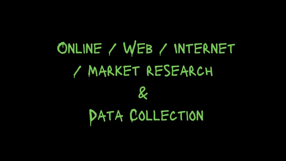 Top Quality "Online Research, Data Collection, Processing & Entry " Support | Upwork
