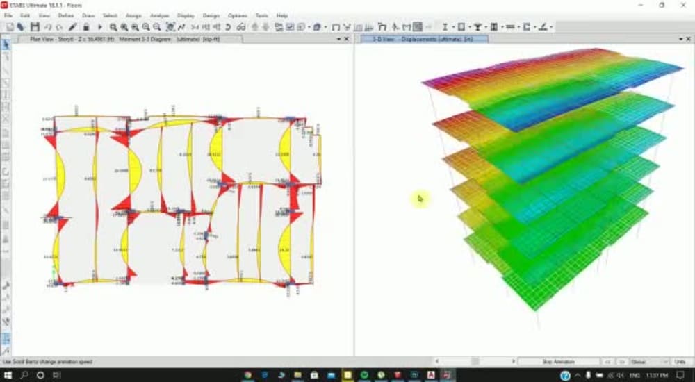 A Professional Building modeling on ETABS | Upwork