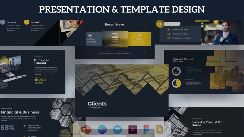 Business ppt presentation slide, PowerPoint template, Canva template ...