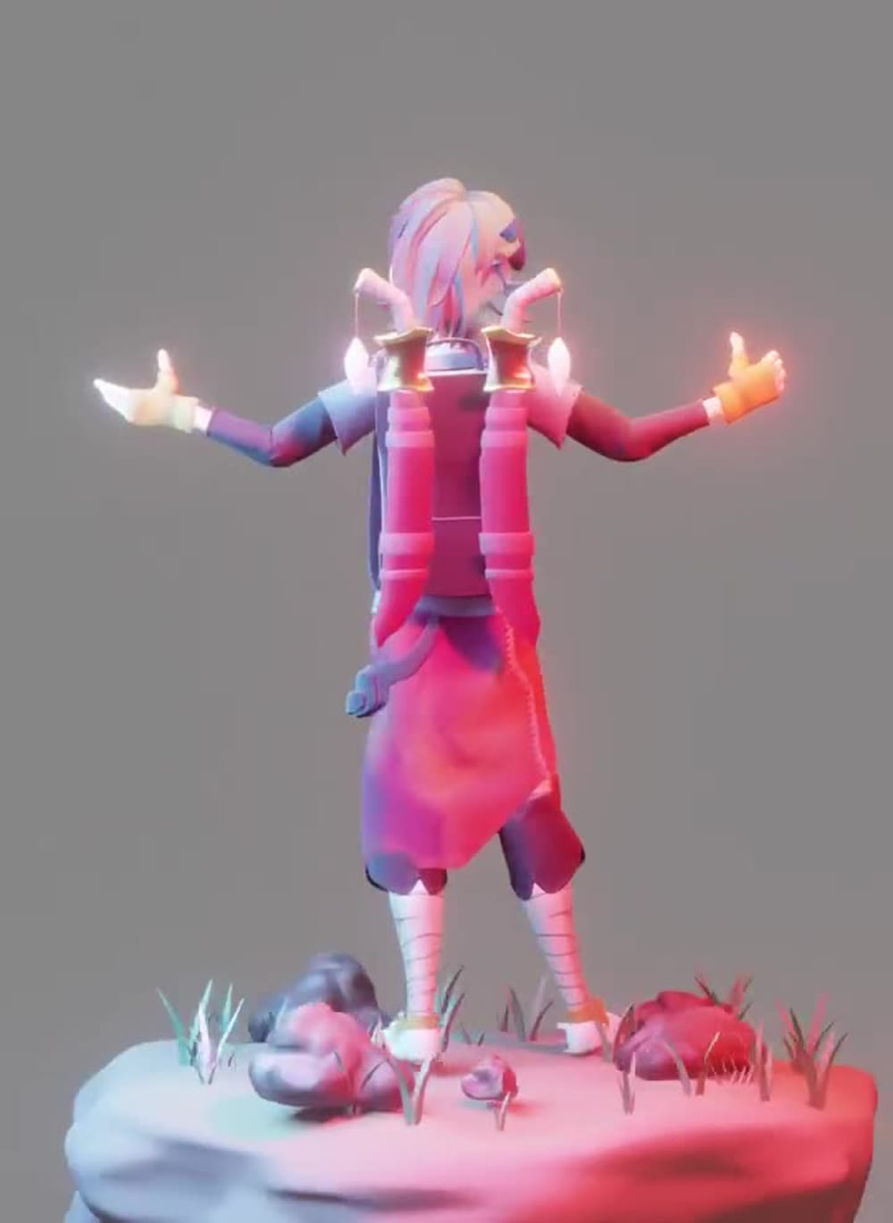 Custom 3D cartoonish comic style character, realistic 3D model ...