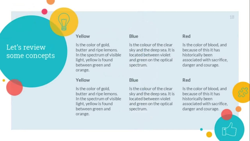 A simple, elegant and effective presentation design for education ...