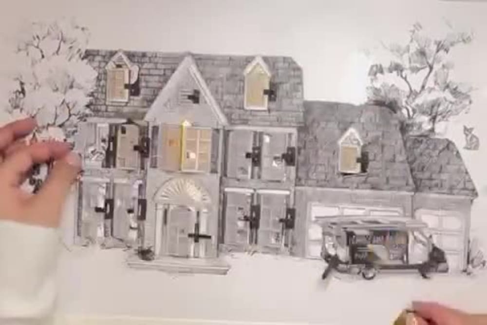 Personalized Family Tree with realistic miniature portrait drawing ...