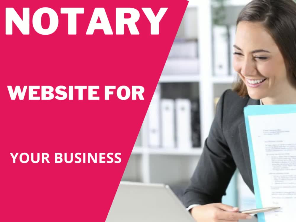 Notary website, Notary landing page with appointment booking feature ...