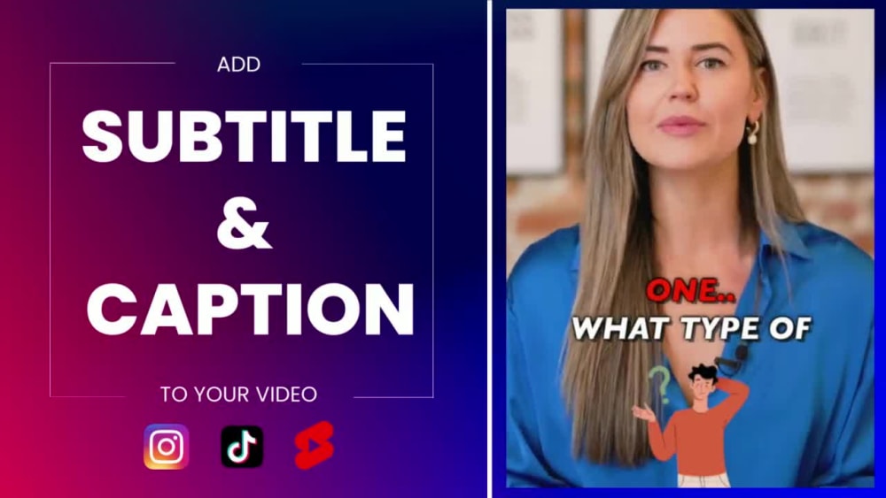 Ig reels, tiktok, and youtube shorts with engaging Captions and ...