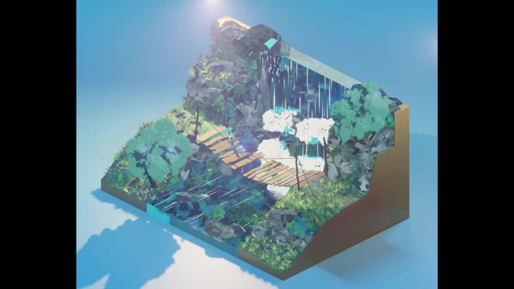 Beautiful low poly 3d model diorama scenes | Upwork