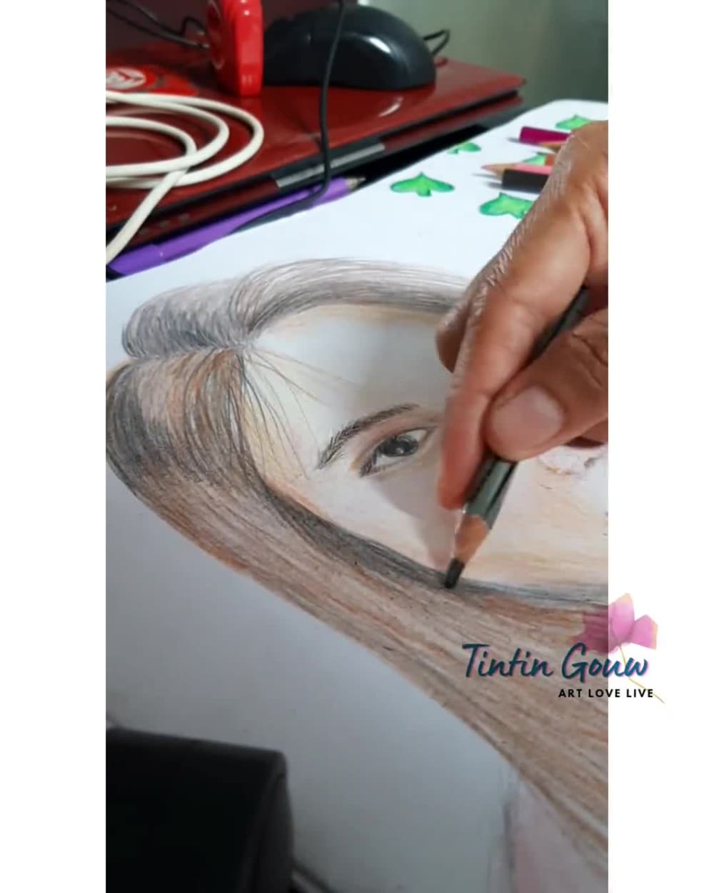 A fantastic potrait hand draw | Upwork
