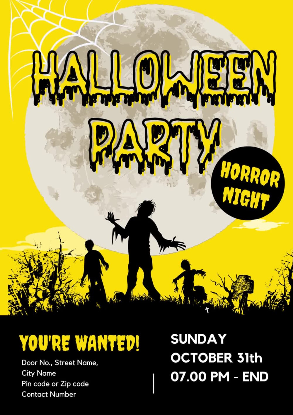 Spooky Halloween flyers design for you | Upwork