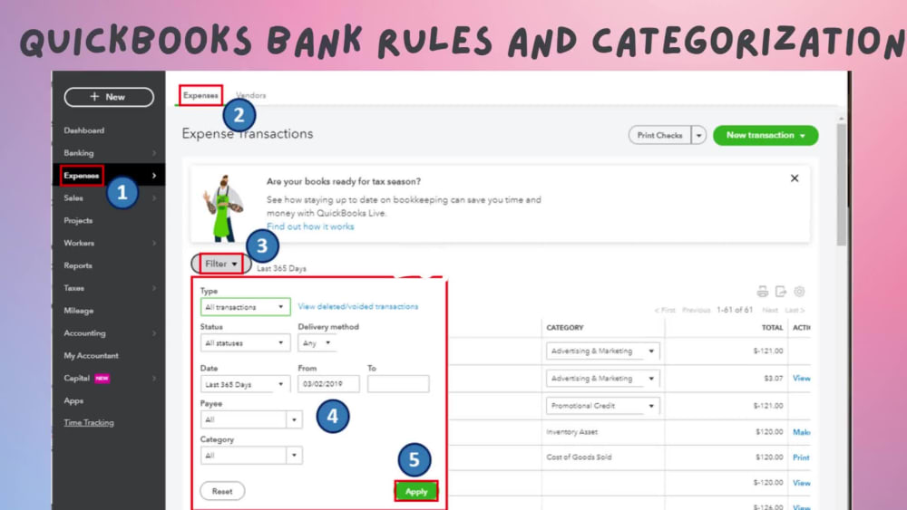 An authority on QuickBooks bank rules and categorization | Upwork
