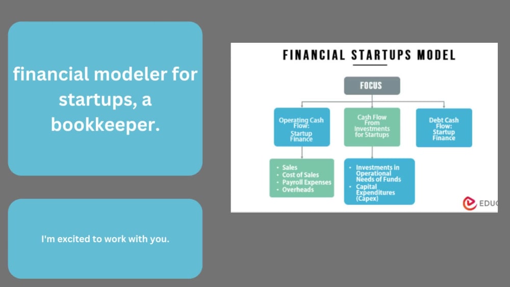 Professional financial modeler for startups, a bookkeeper. | Upwork