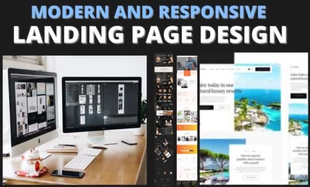 A highly converting, catchy & responsive landing page design | Upwork