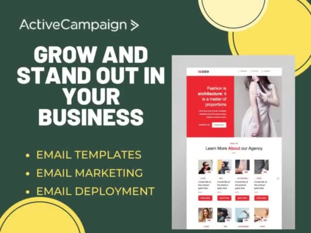 A brand befitting and highly converting activecampaign email template ...