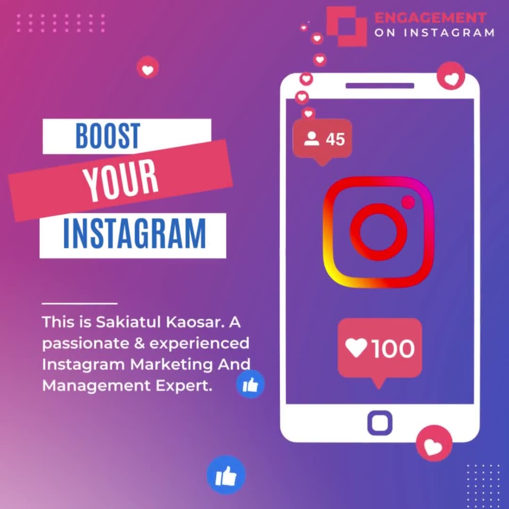 An amazing engagement on Instagram with my expertise. | Upwork