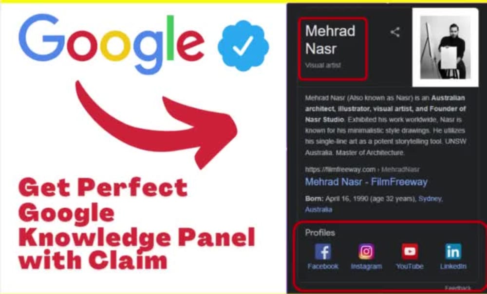 Perfect google knowledge panel or google knowledge graph | Upwork