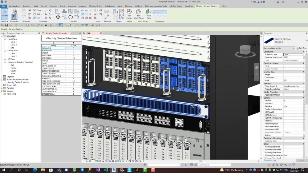 A parametric family in Revit for your project Revit | Upwork