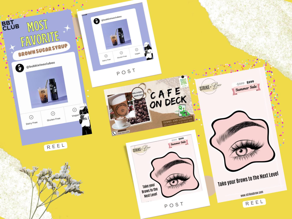 Social posts/ad designed within 24 hours with any ratio and best ...