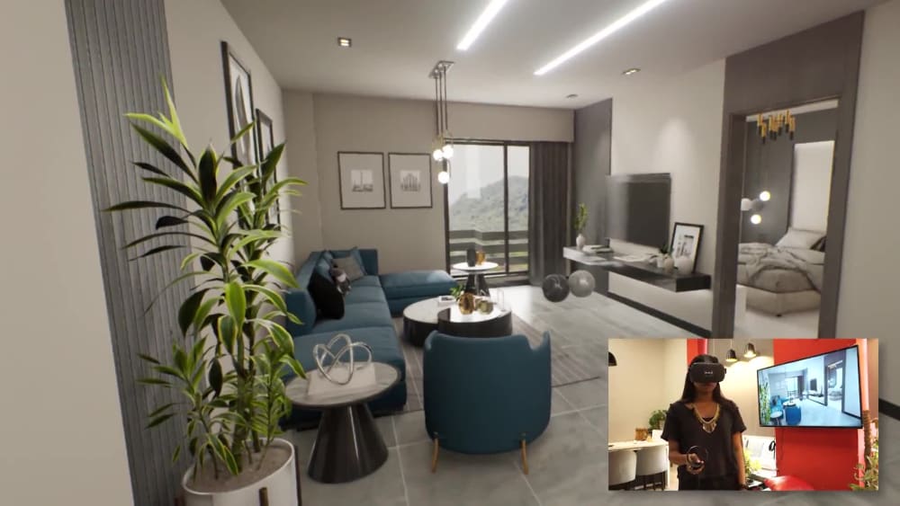 An interactive 360 VR tour & 3D visualization for architectural ...