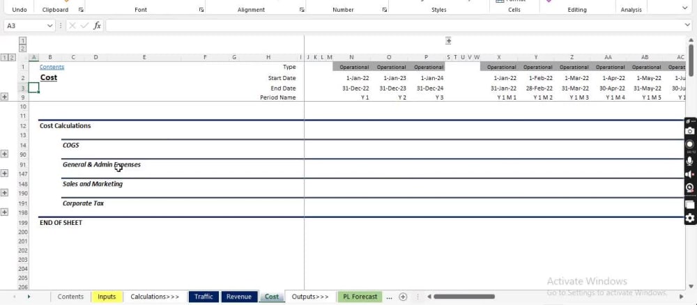 A pro Forma Financial Model with all 3 Financial statements | Upwork