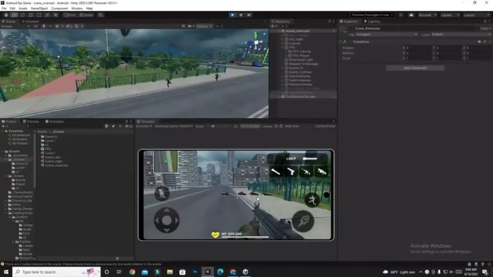 A 2d, 3d unity game for PC, mobile android, ios and web | Upwork