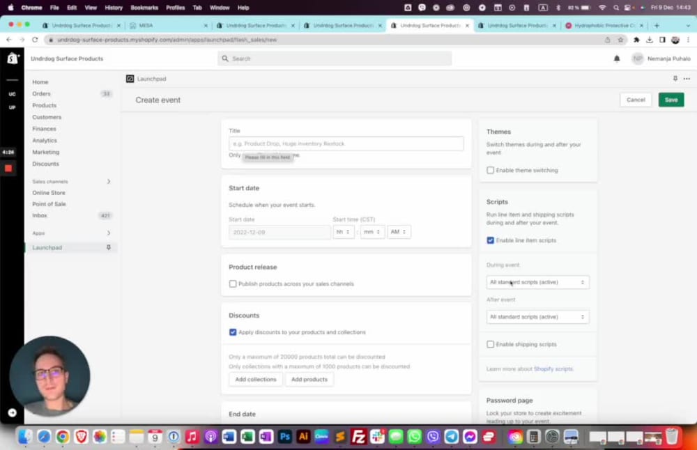 Shopify Plus Campaign Management (Scripts + Launchpad + Klaviyo) | Upwork