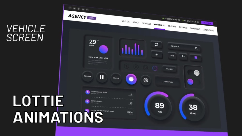 Amazing Lottie animation JSON/HTML for your website and logo animation ...