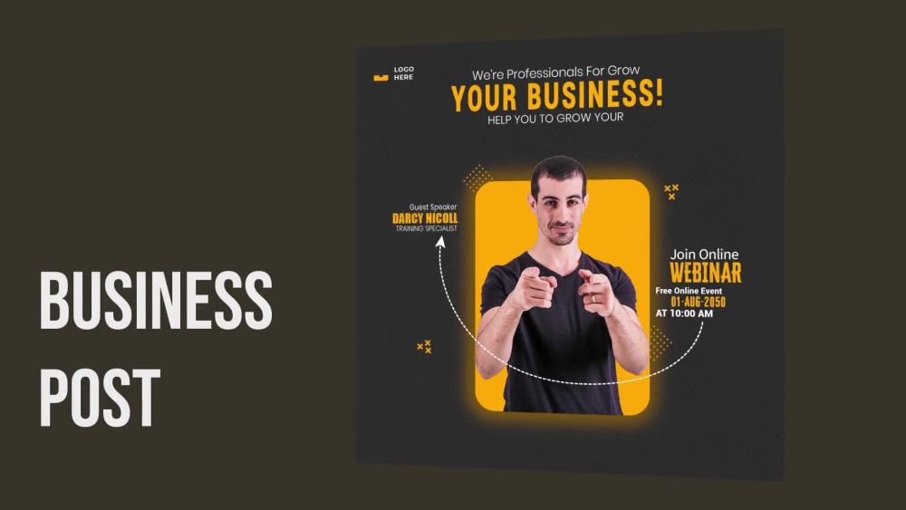 Attractive flyer animation gif banner animated post and poster ...