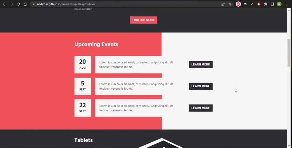 A responsive HTML email template or newsletter | Upwork