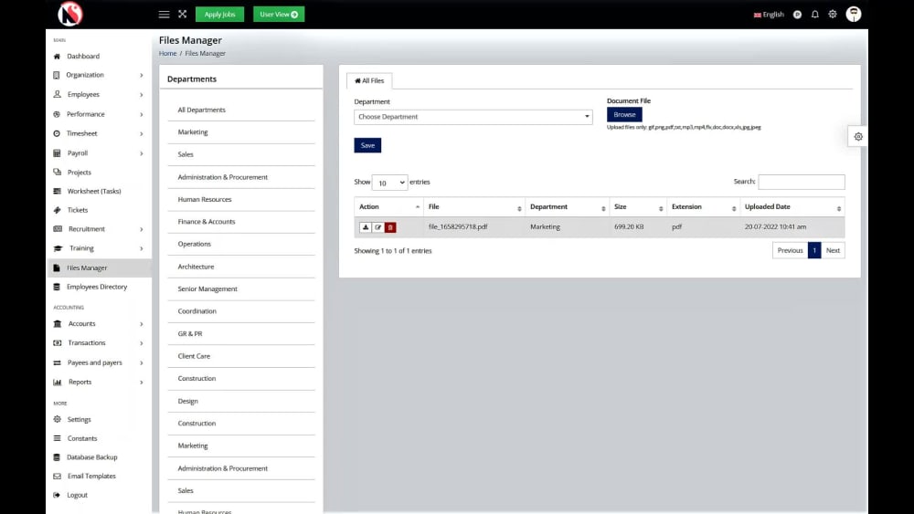 Hr, hrm, hrms, payroll, recruitment, human resource management software ...