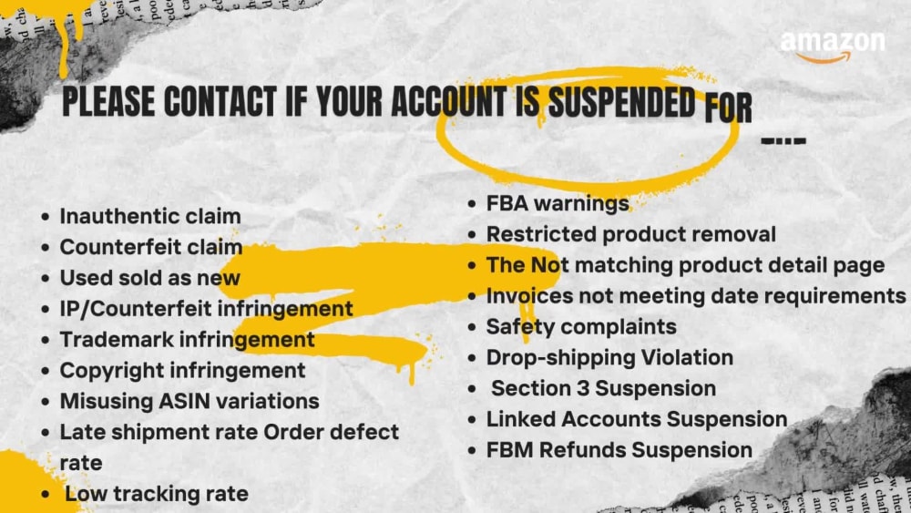 An Amazon Account Reinstatement/ Amazon Account Suspension | Upwork