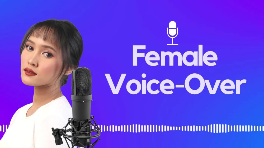 A female voice-over recording of any style. | Upwork